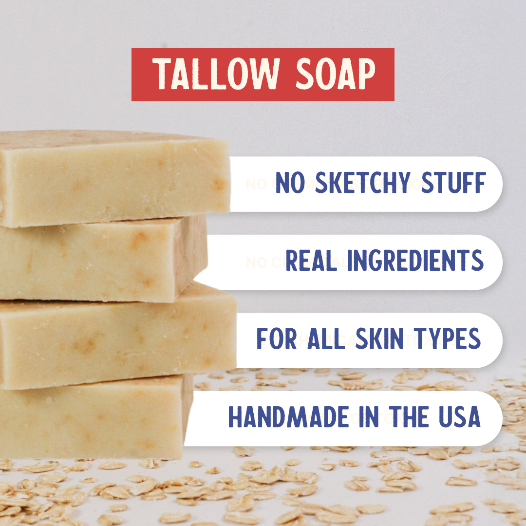 tallow baby ate soap bar Pure Simple Unscented Tallow Soap Gentle ...